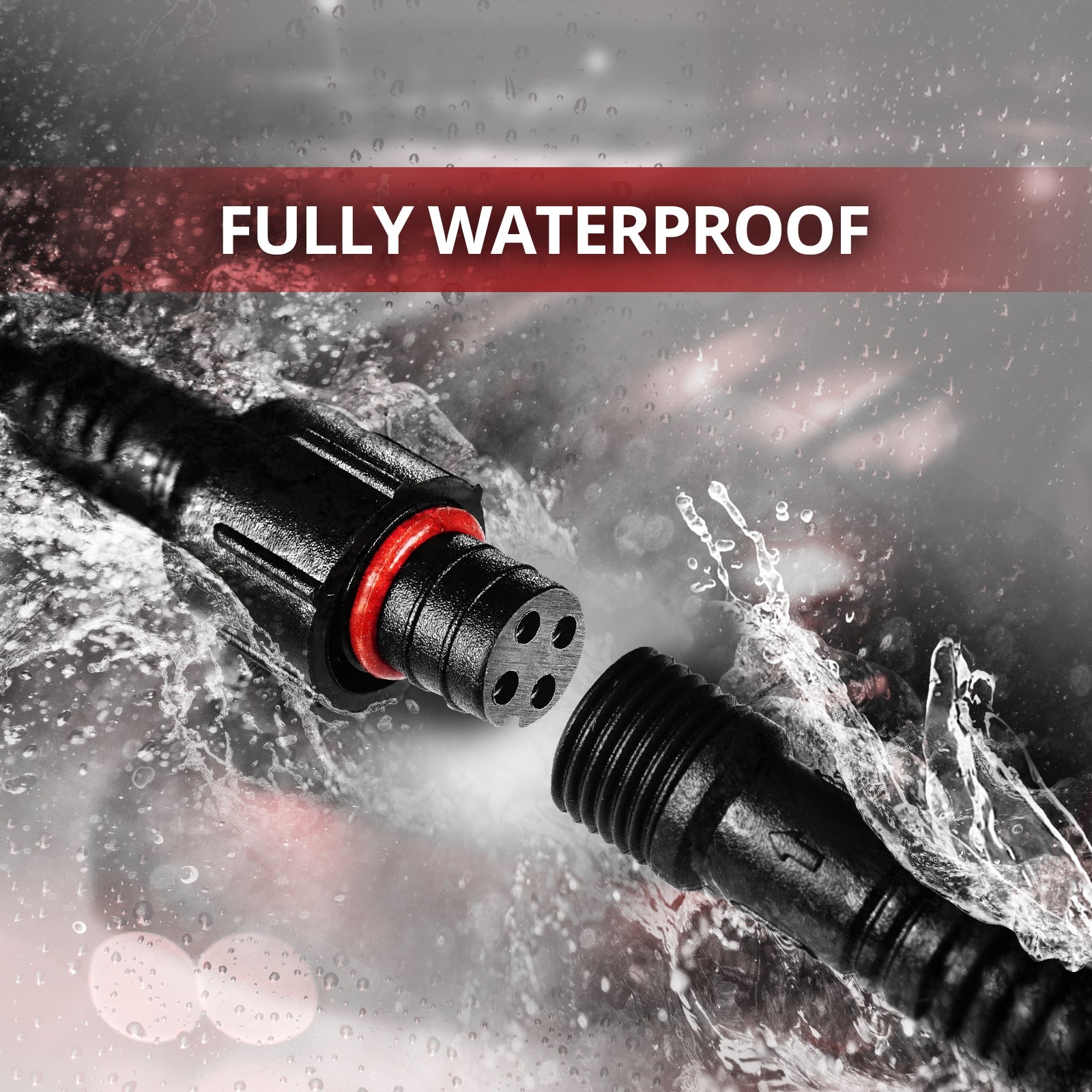 Christmas Light Extension Generic 4 Way 12V Low Voltage Splitter Cable ...