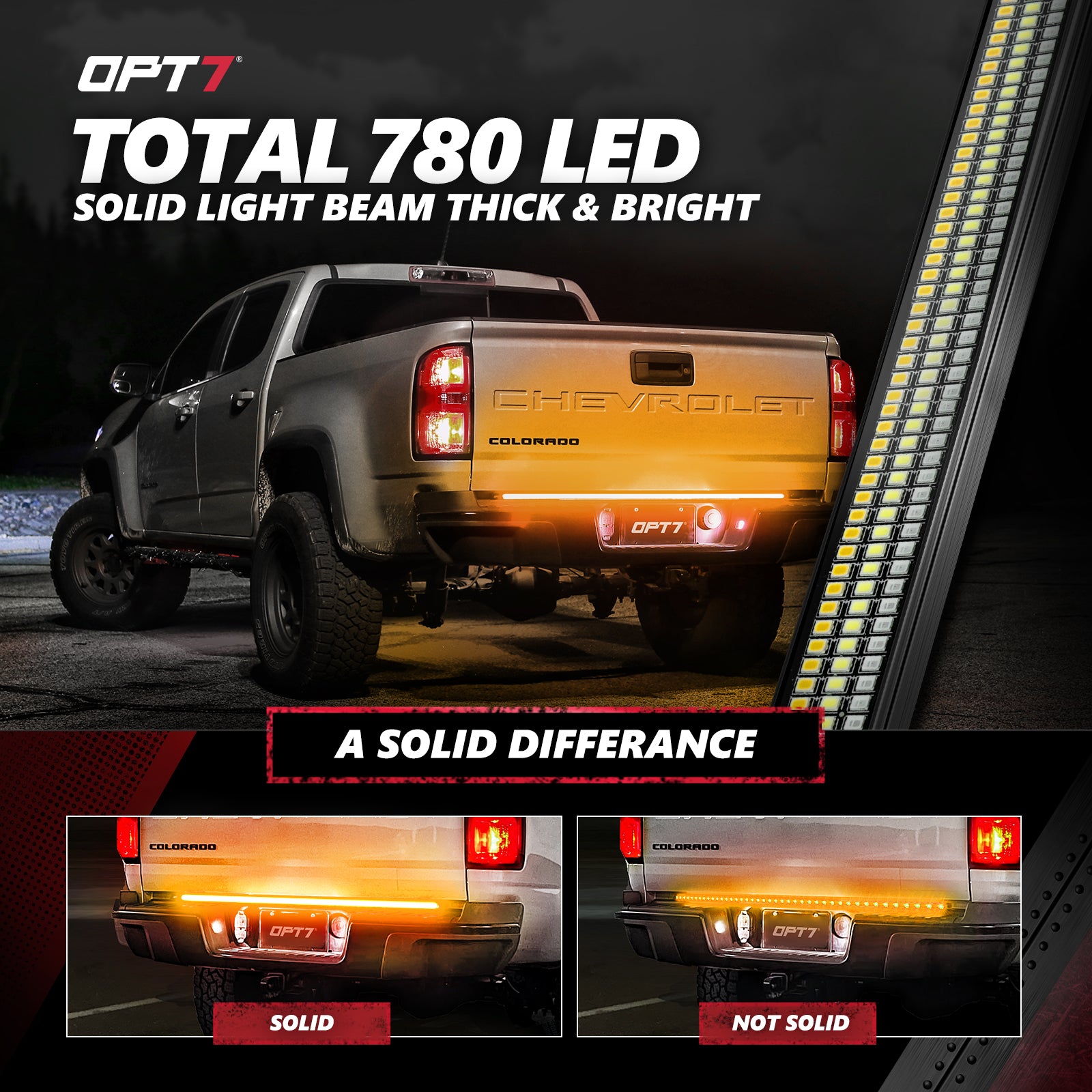 Tailgate Light Bar with Triple LED Reverse | OPT7 Redline – OPT7 ...