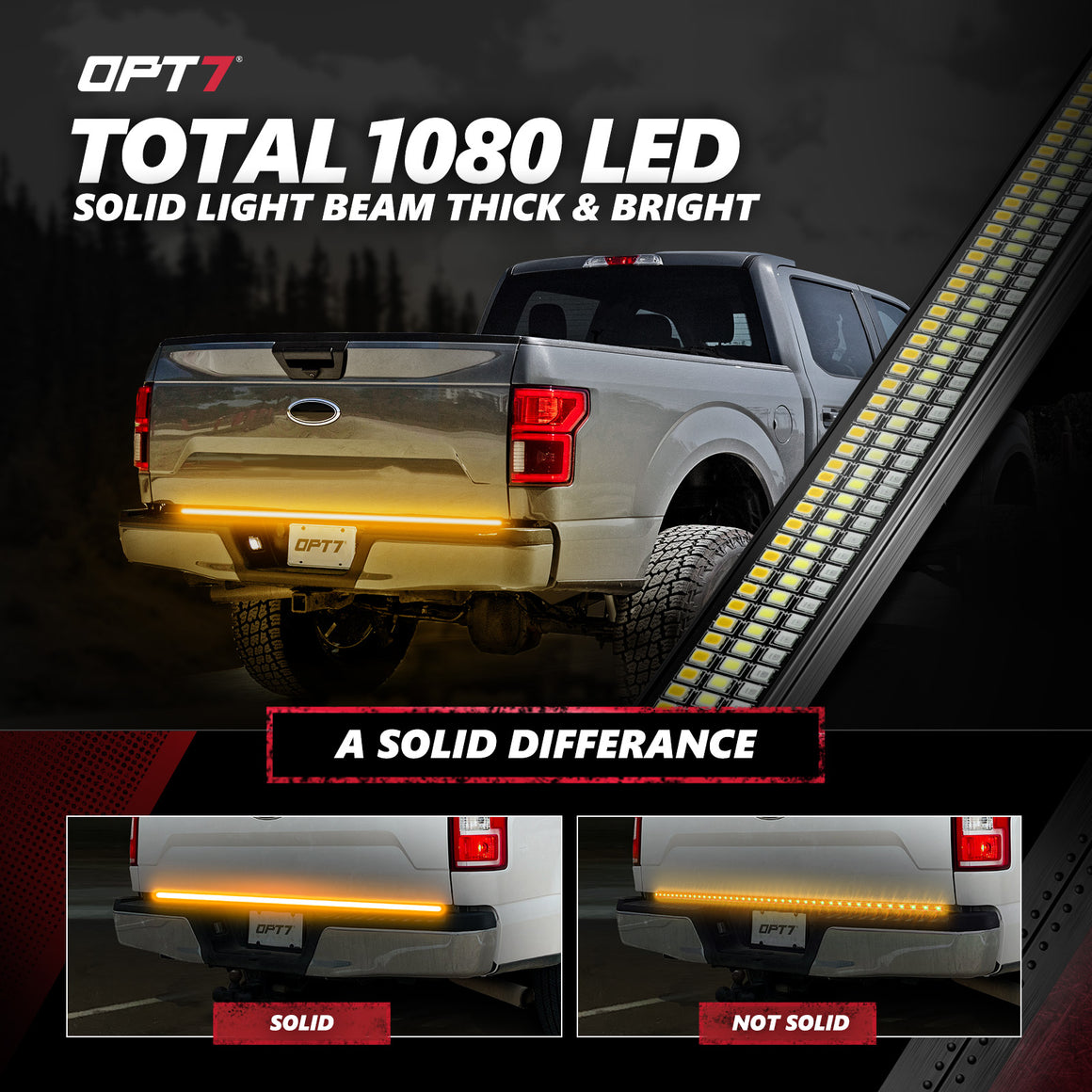 Tailgate Light Bar with Triple LED Reverse | OPT7 Redline – OPT7 ...