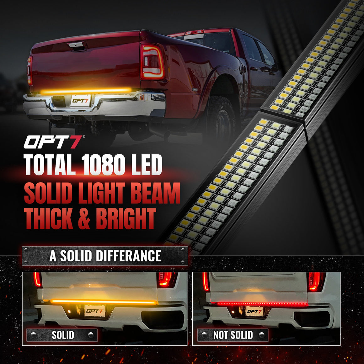 Tailgate Light Bar with Triple LED Reverse | OPT7 Redline Parlux – OPT7 ...