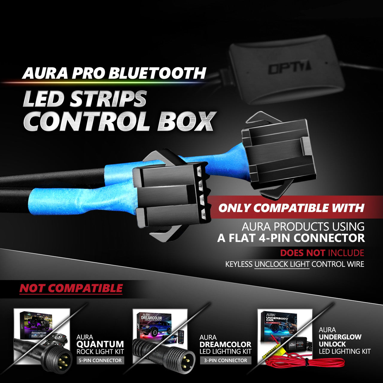 Groove Lights OPT7 Aura PRO Bluetooth LED Marine Boat Light, W/Music ...